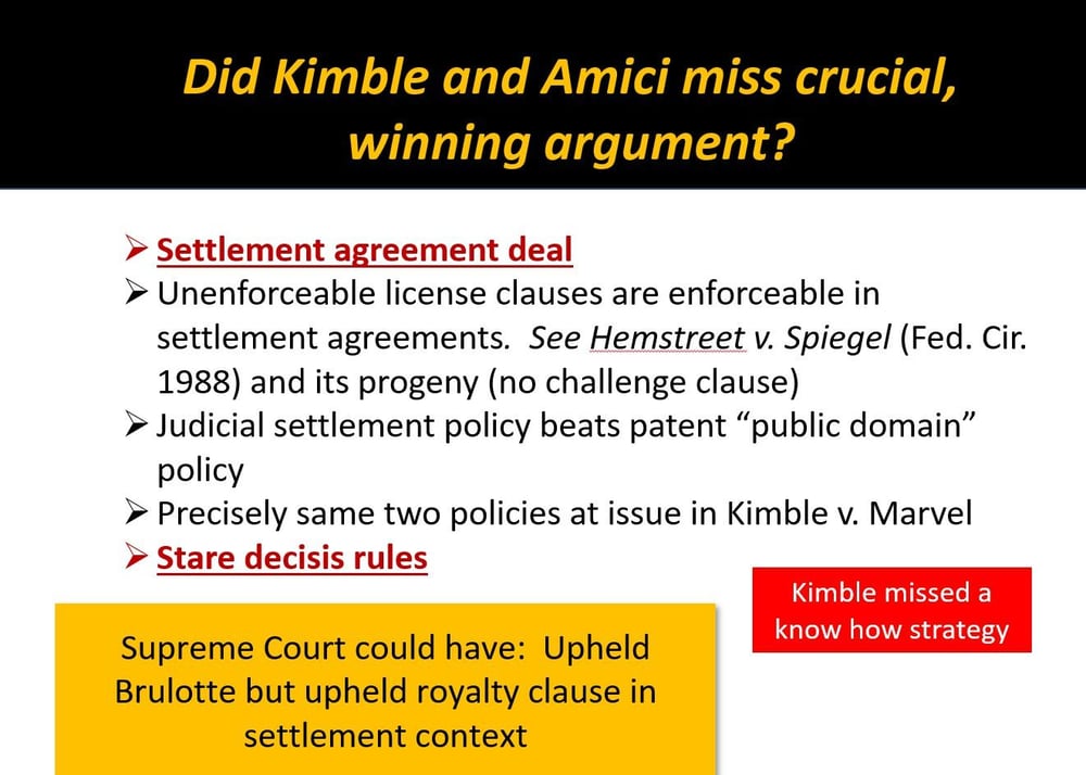 All Good Things Must Come to an End: Kimble v Marvel